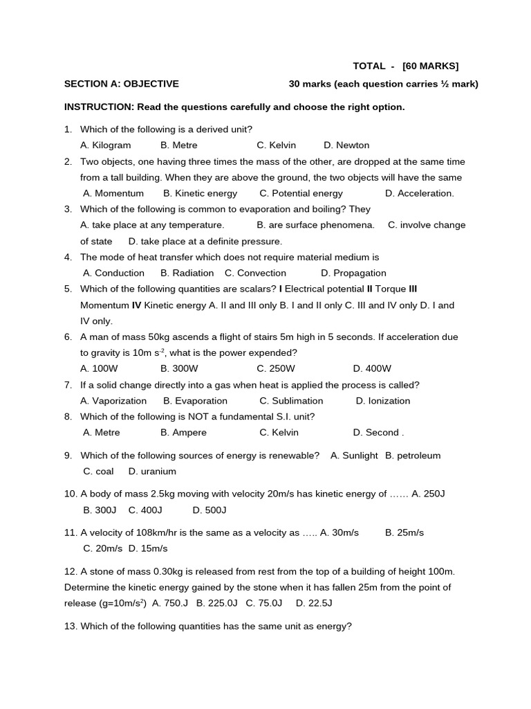Lutina Sss 2 Physics Term 1 | PDF | Heat | Collision