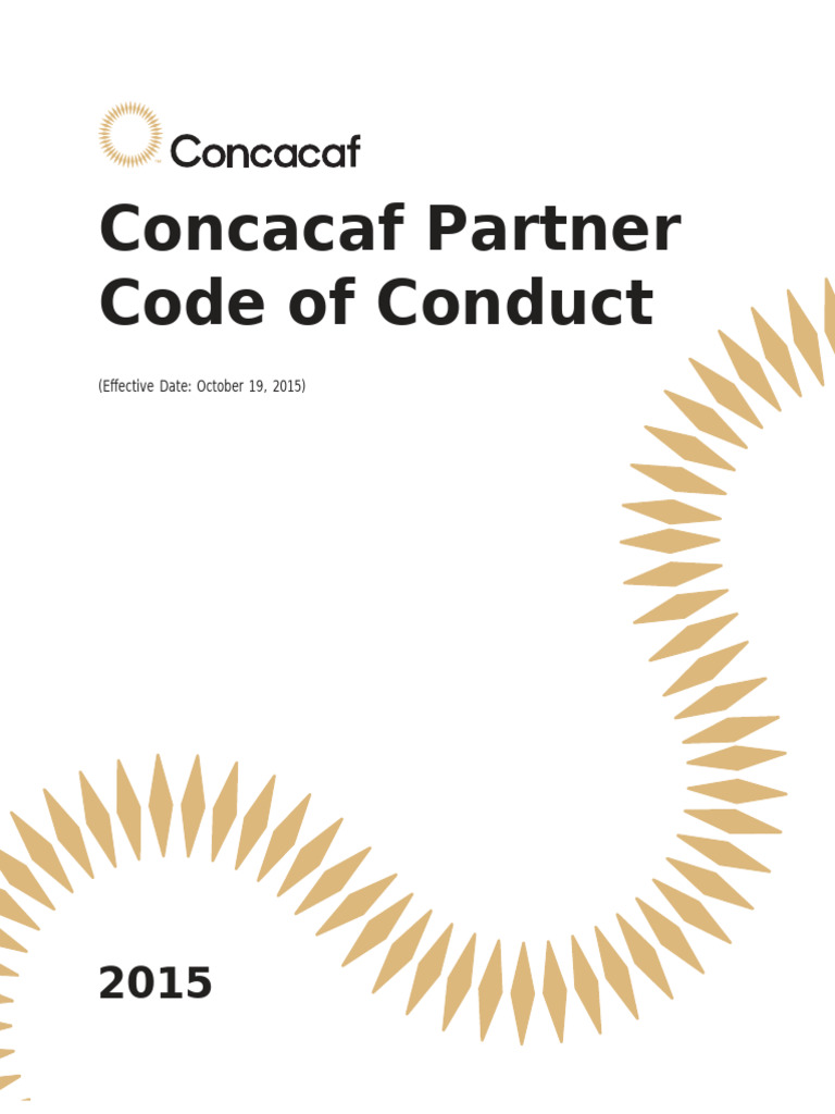 Concacaf Partner Code of Conduct | PDF | Employment | Labour Economics