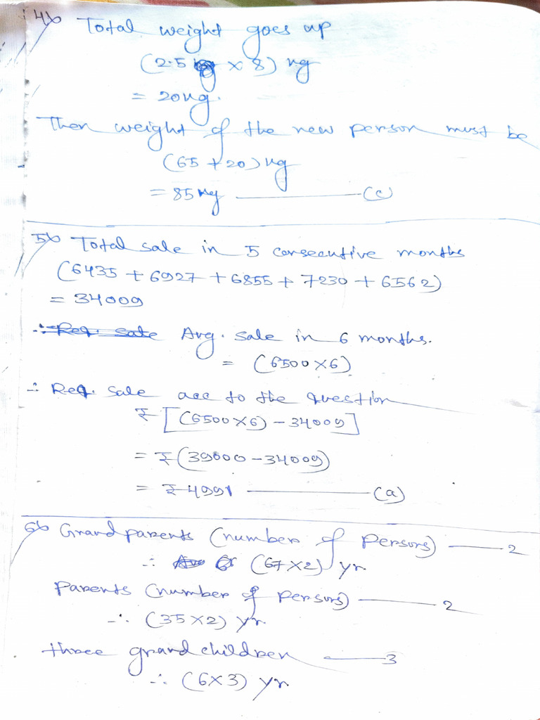Average and Age Full Practice Exercise | PDF