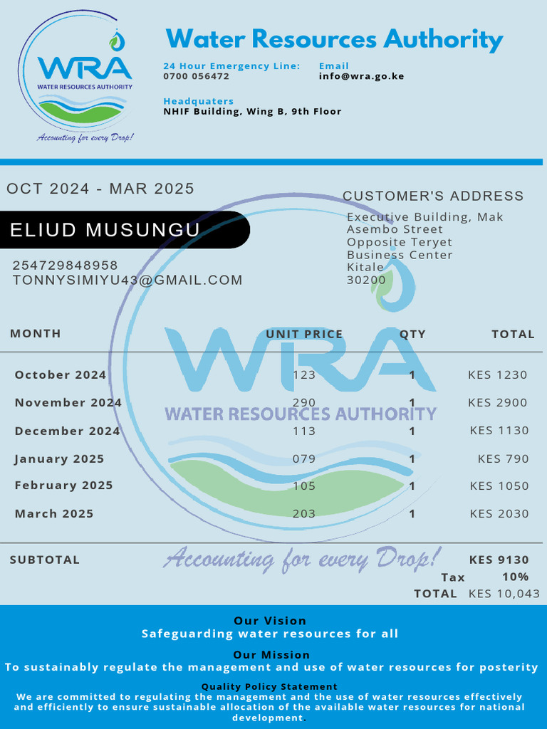 Water Bill Invoice Flyer - 20250605 - 214058 - 0000 | PDF