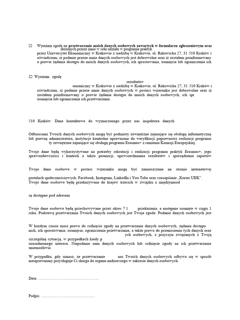 Oswiadczenie RODO | PDF