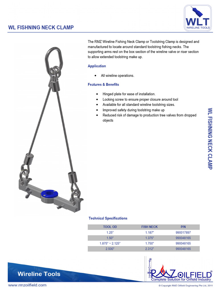 Wireline Fishing Neck Clamp Tool | PDF