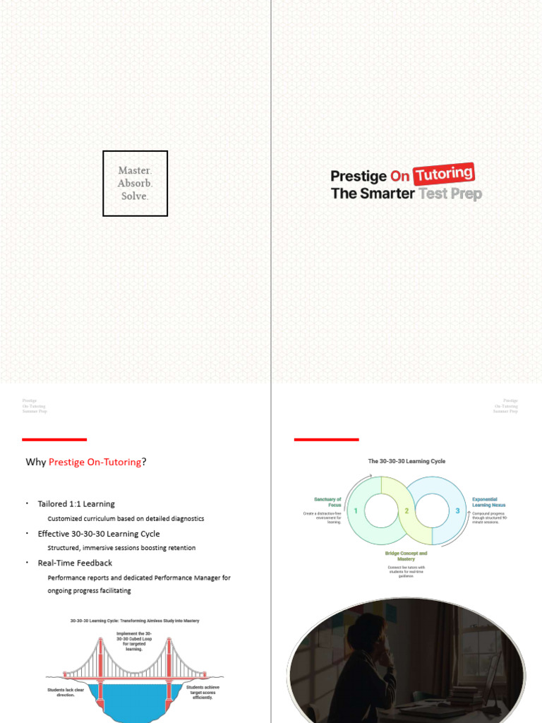 Prestige On-Tutoring SMCatalog | PDF | Learning | Behavior Modification