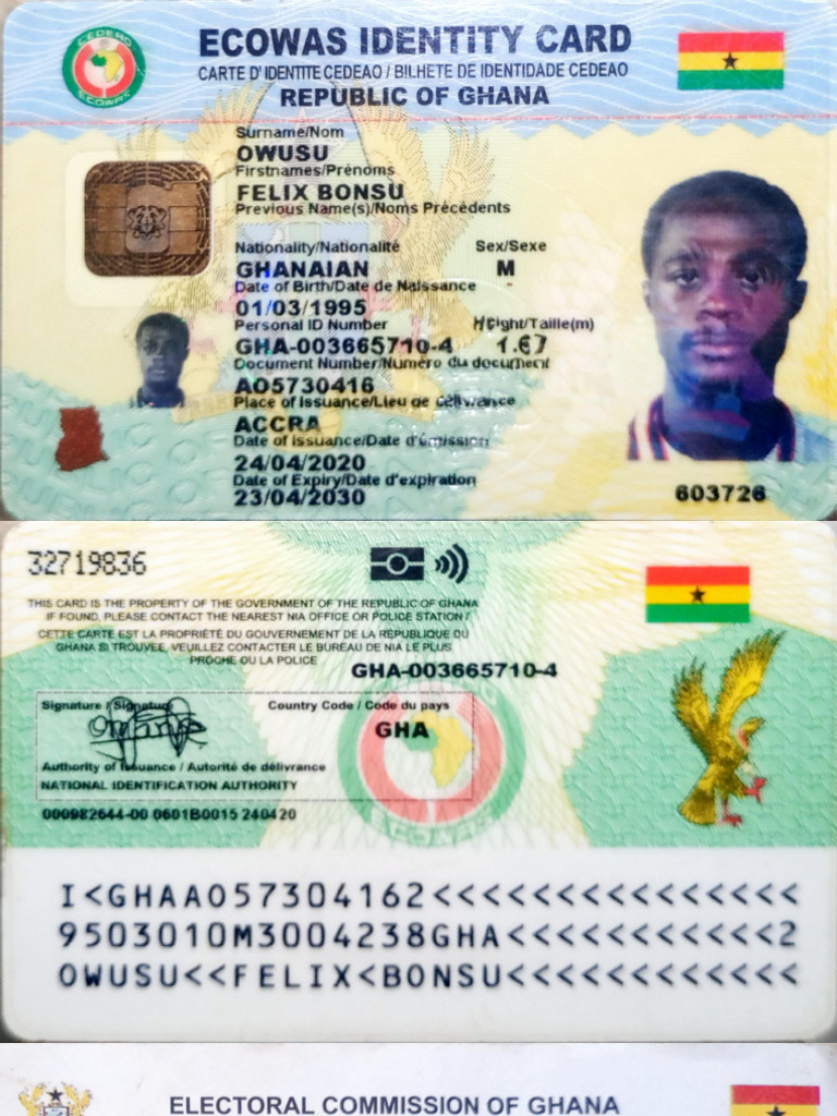 Ghana ID and Vaccination Card Details | PDF | Pediatrics | Public Health