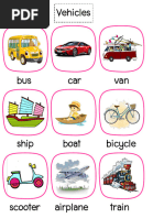 Transportation Word Wall Vocabulary Print Able PDF | PDF