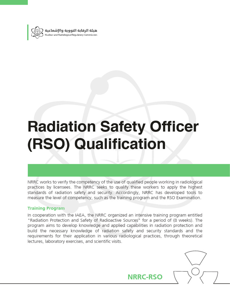 RSO Qualification and Exam Overview | PDF | Radiation Protection ...