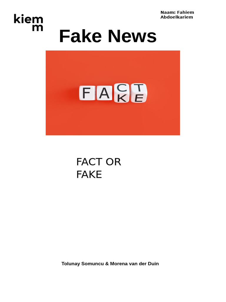 Fake News Fahiem - 2B | PDF