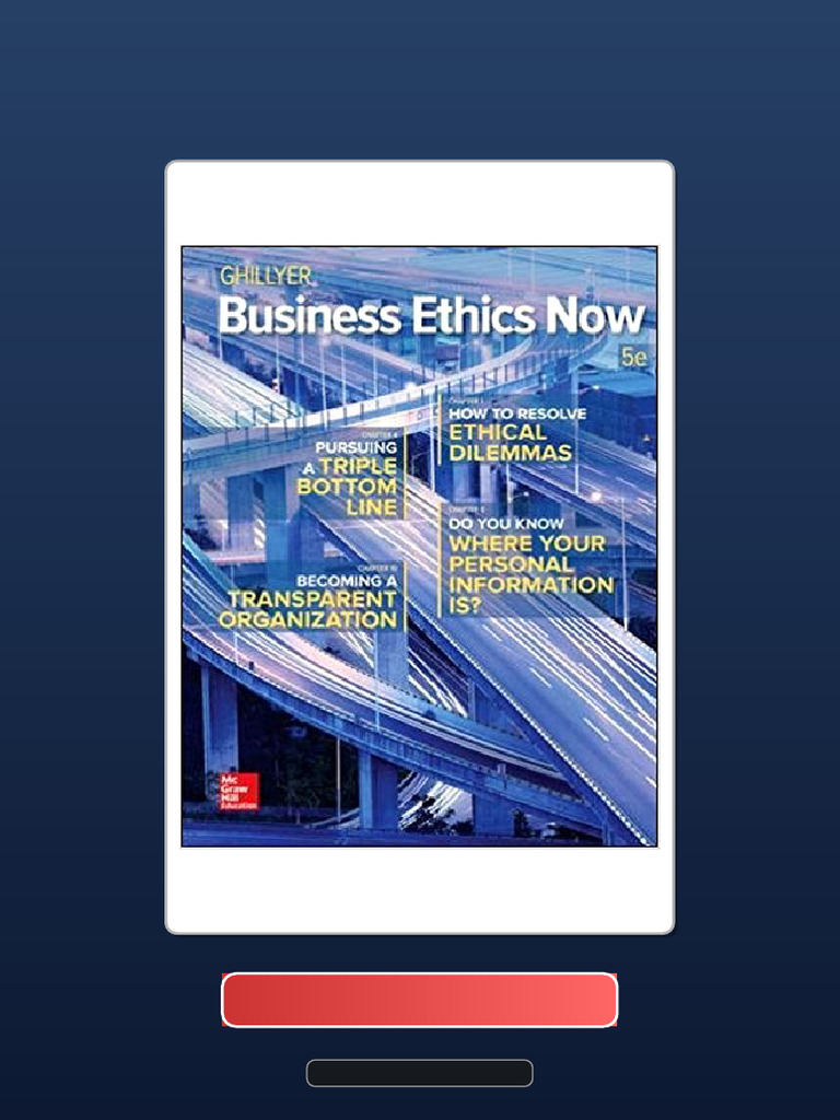 Business Ethics Now 5th Edition Andrew Ghillyer Ebook and TestBank ...
