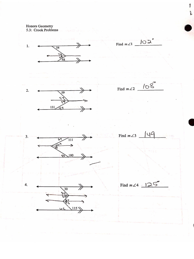 Chapter-3 - 3.2 - 5.3 Crook Problems KEY | PDF