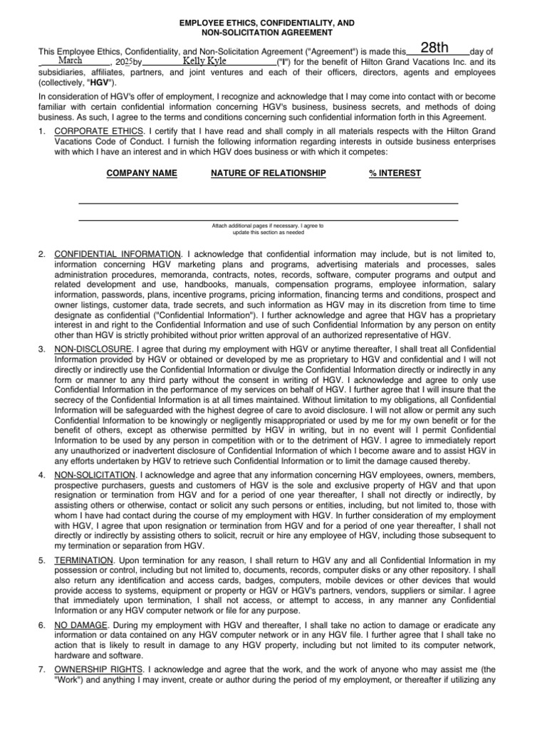 Employee Confidentiality Agreement 1 | PDF | Patent | Intellectual Property