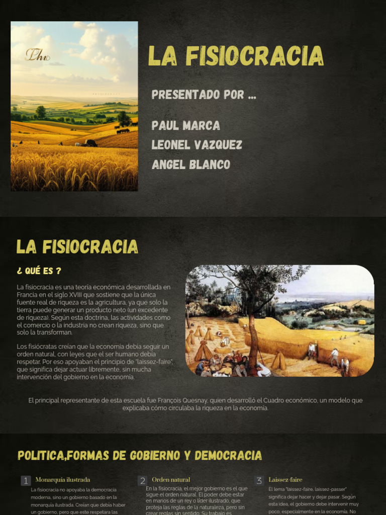 Fisiocracia: Teoría Económica Agrícola | PDF | Riqueza | Economias