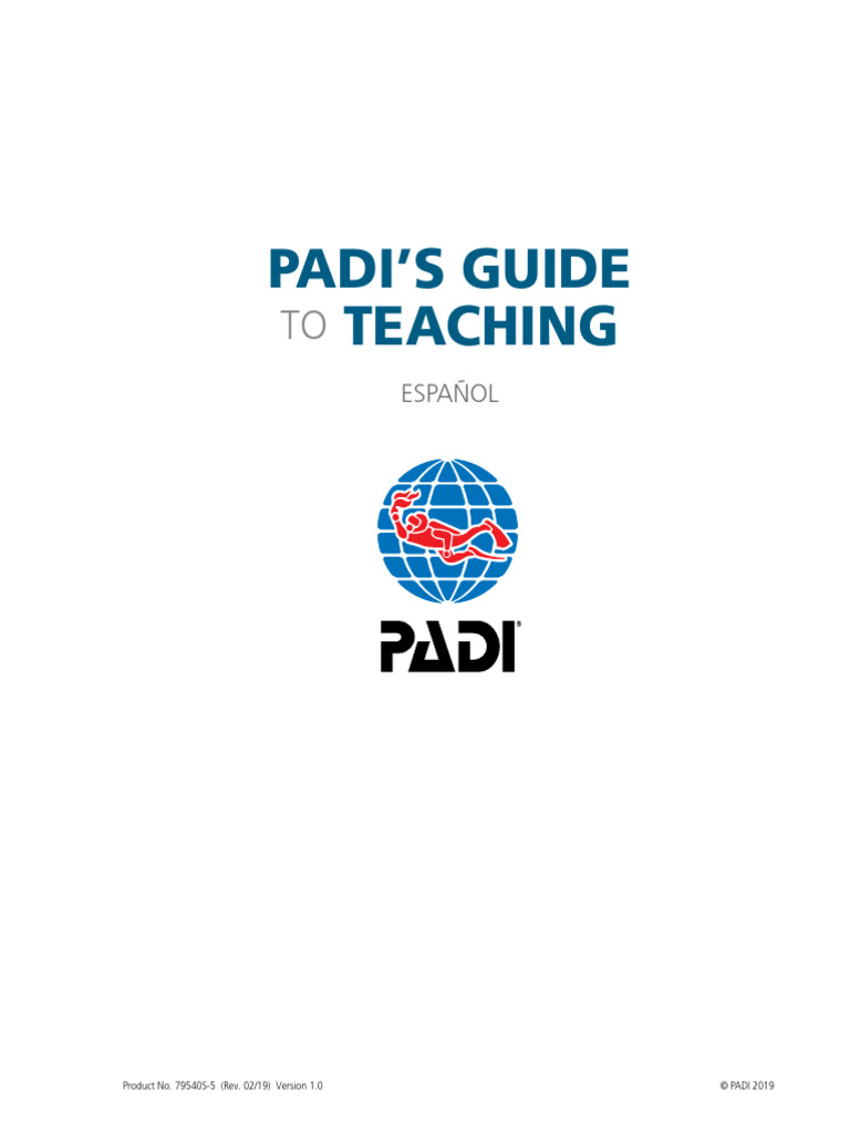 Guía PADI para la Enseñanza de Buceo | PDF | Buceo bajo el agua | Agua