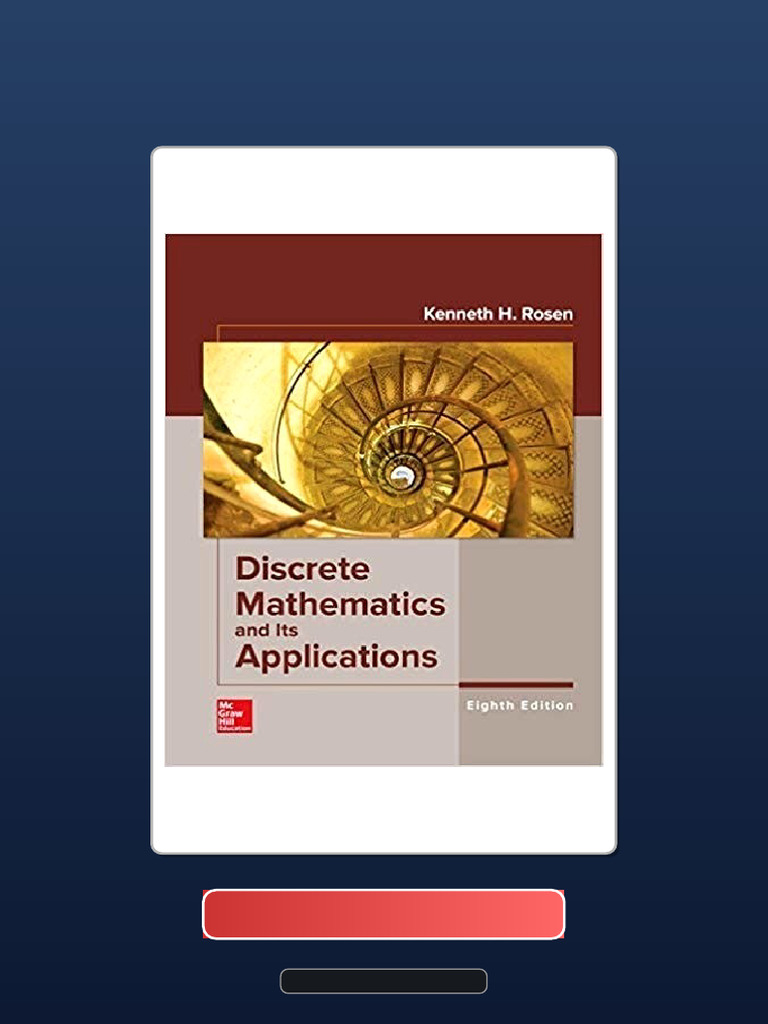 Discrete Mathematics and Its Applications 8th Edition by Kenneth Rosen ...