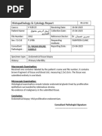 Histopathology Report Template | PDF | Medicine | Health Care