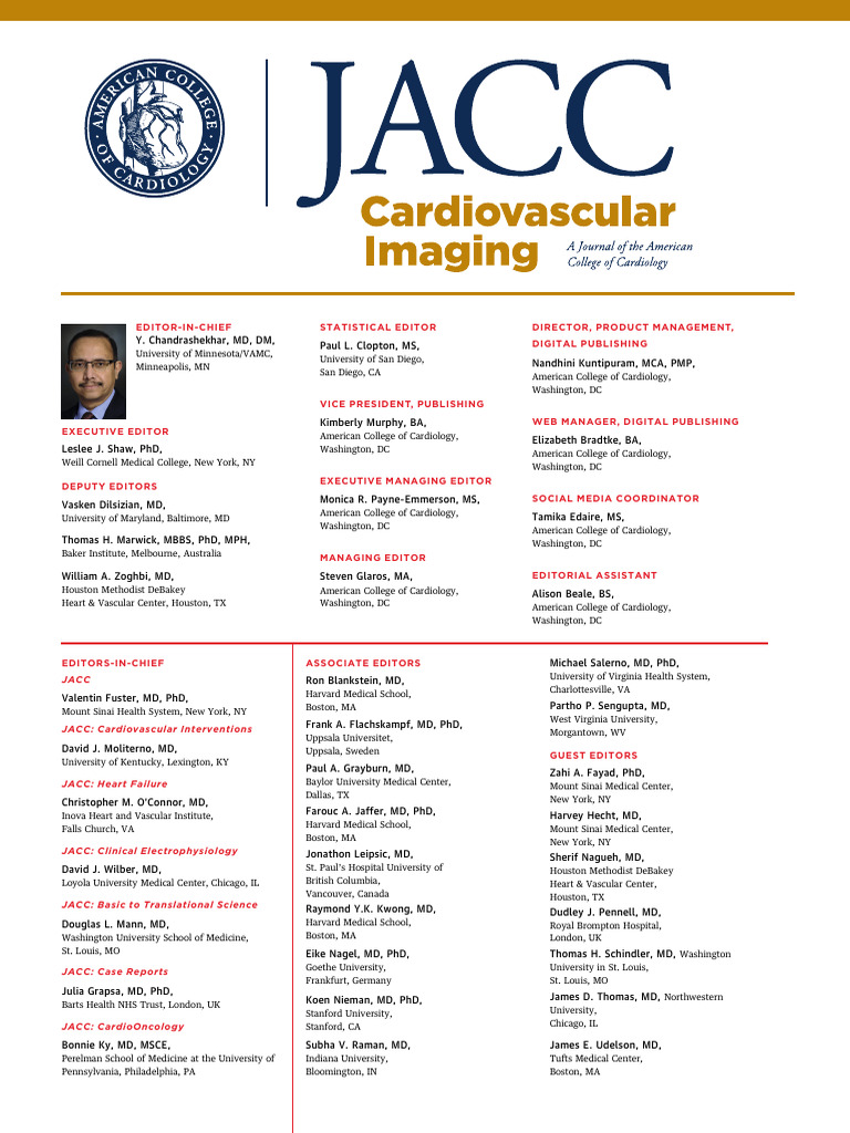 JACC Imaging - Special Issue - Diastolic Function | PDF | Diastole ...