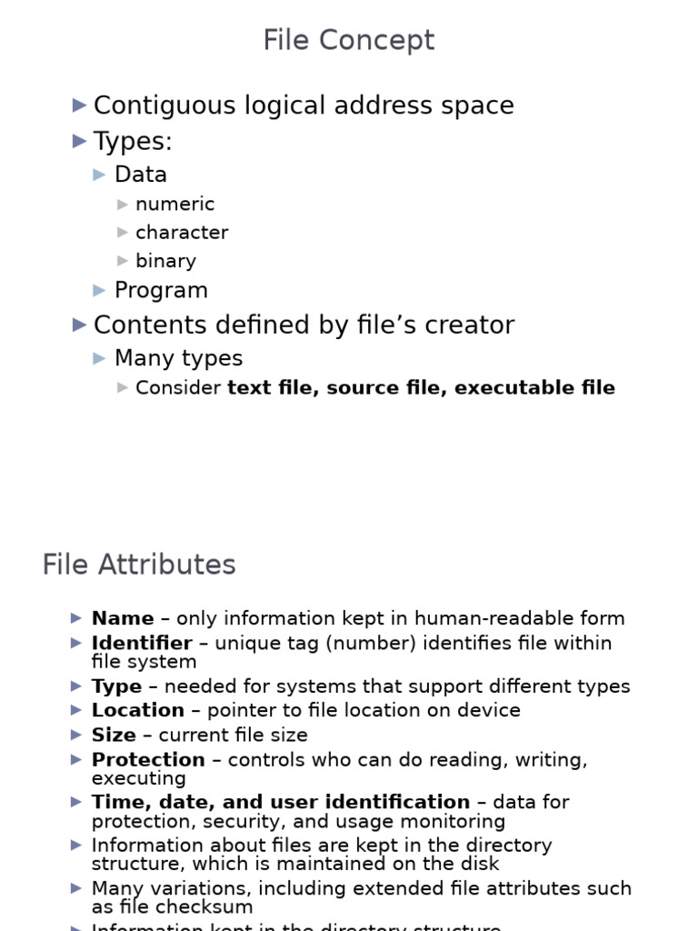 File MGT (Module 11) | PDF | File System | Computer File