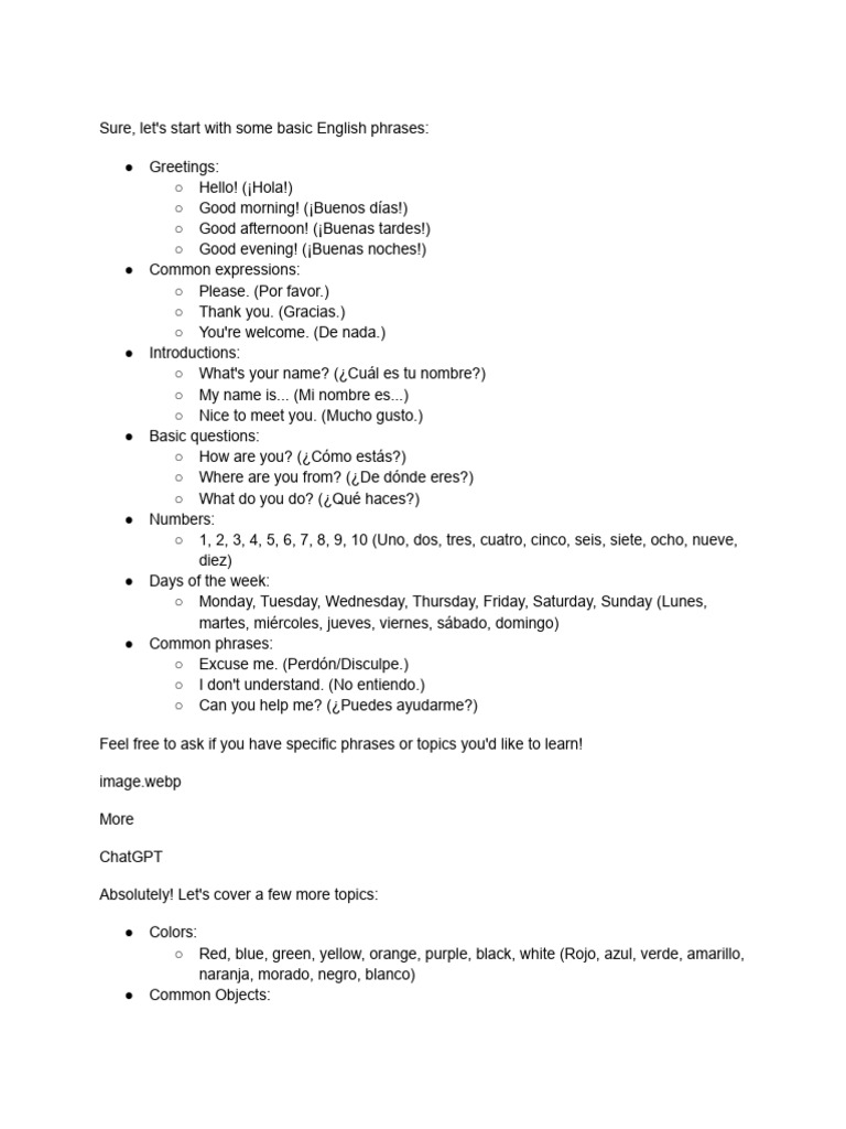 Spanish English | PDF
