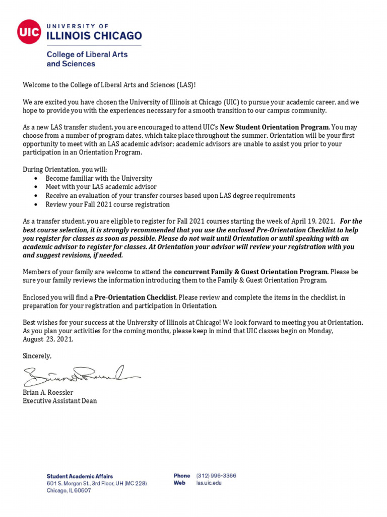 LAS College Letter TR Fall 2021 | PDF | Higher Education | Educational ...