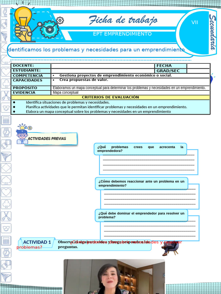 S3 - Ficha de Actividad Ept | PDF | Iniciativa empresarial | Comercio electrónico