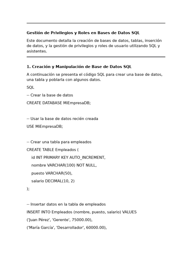 Basededatos | PDF | SQL | Mi sql