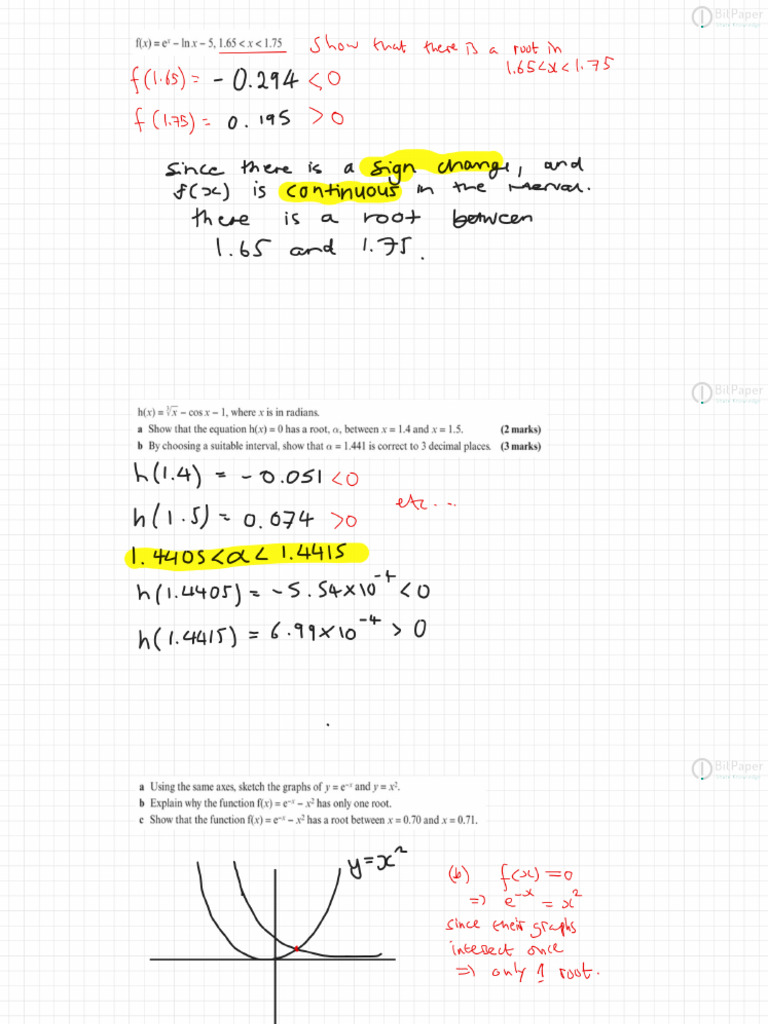 A-Level Numerical Methods | PDF