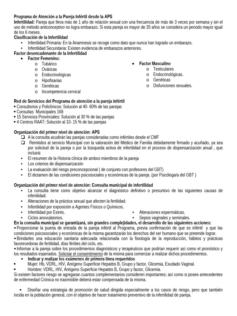 Api RPC | PDF | El embarazo | Esterilidad