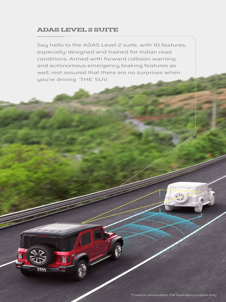 Adas Level 2 Suite: Creative Visualisation. For Illustrative Purpose Only | PDF