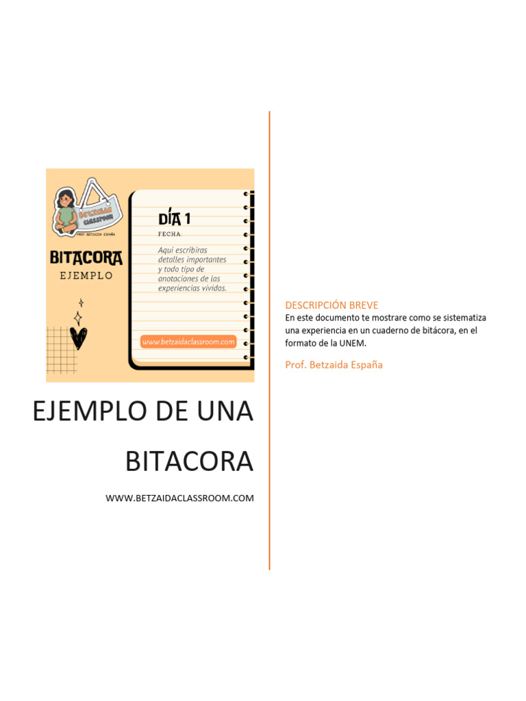 Ejemplo de Una Bitacora | PDF