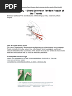 ROM Exercises For Hand and Wrist Patient Handout | PDF | Hand | Thumb