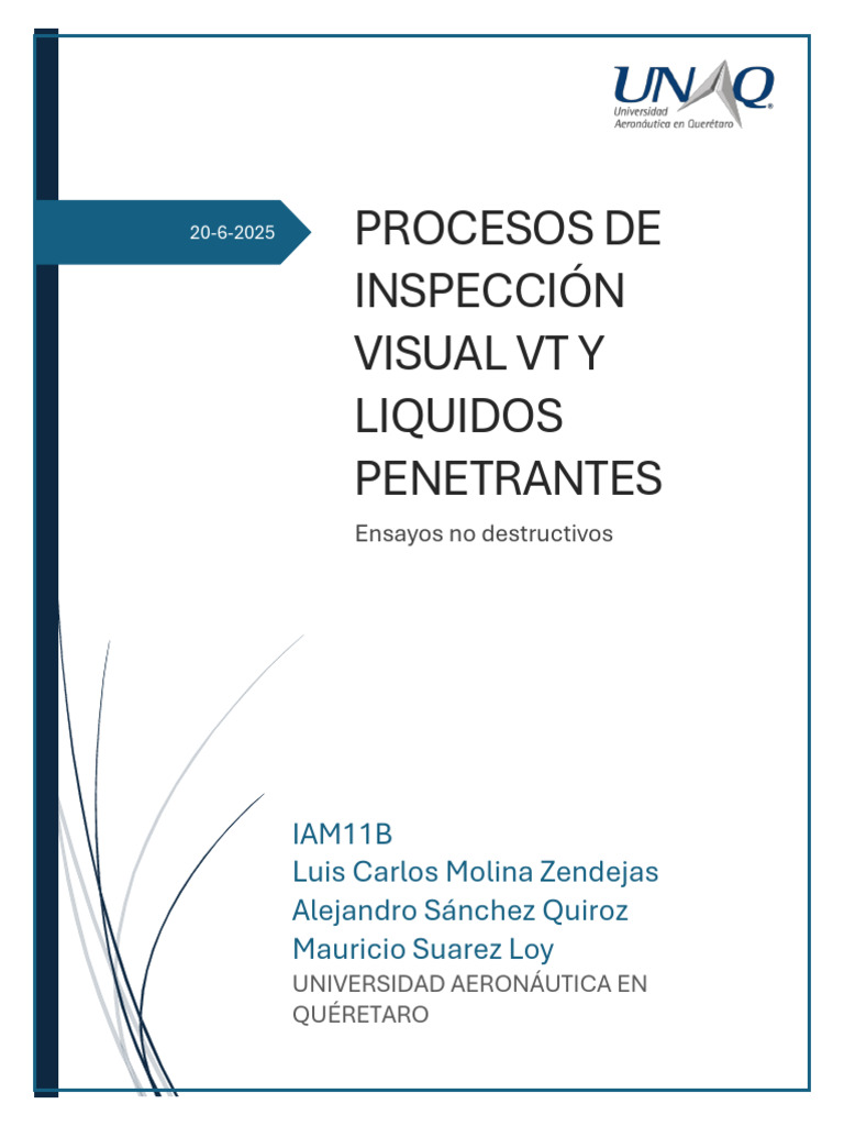 Entregable Proyecto P1 | PDF | Ingeniería de confiabilidad | Pruebas no destructivas