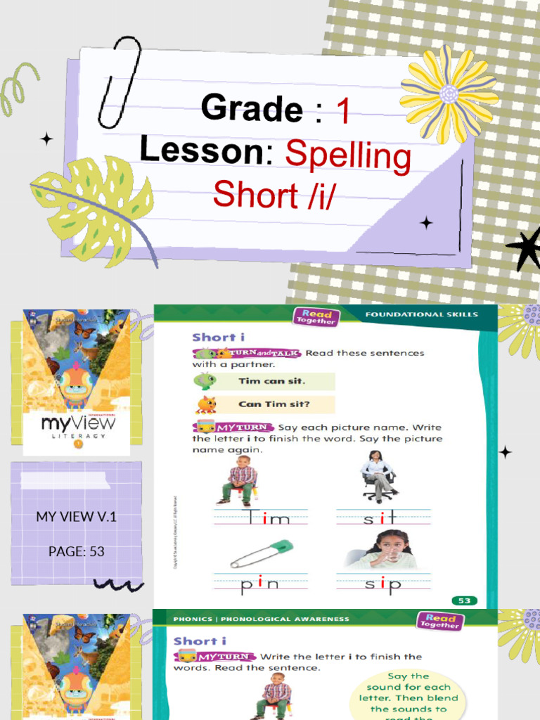 G1-Spelling - Short I | PDF