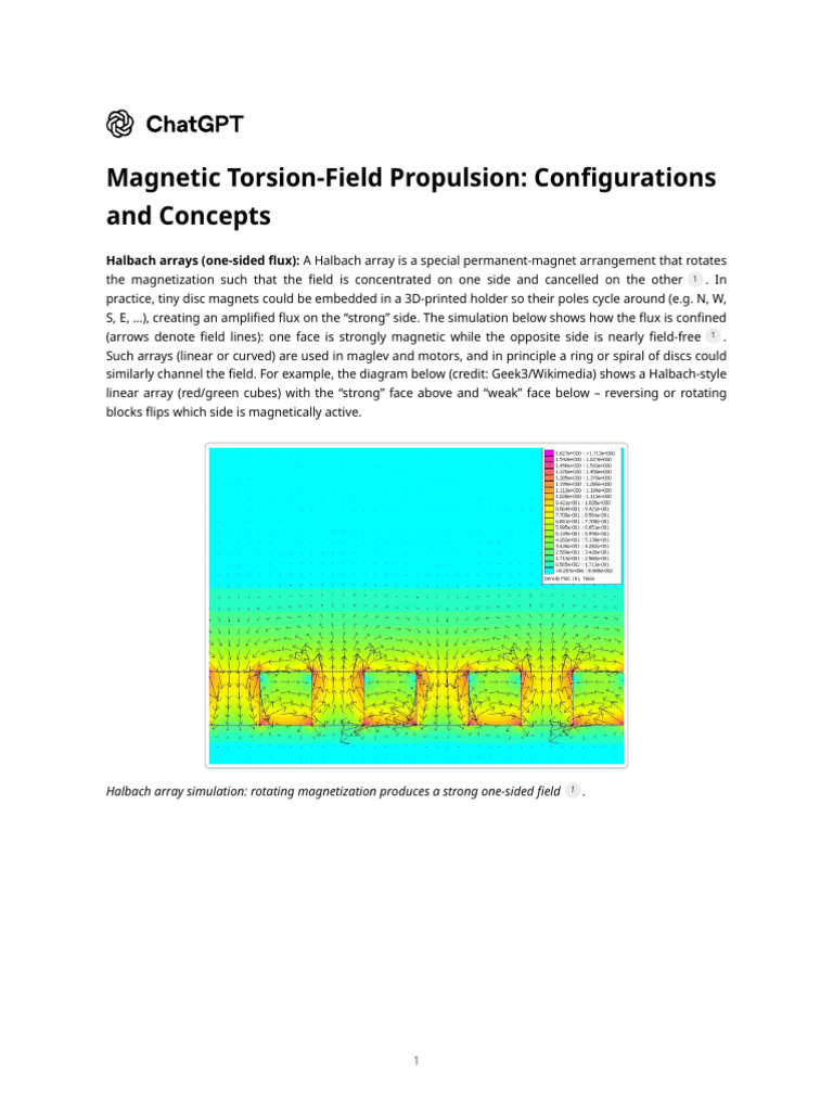 Magnetic Torsion Field Propulsion - Configurations and Concepts | PDF ...