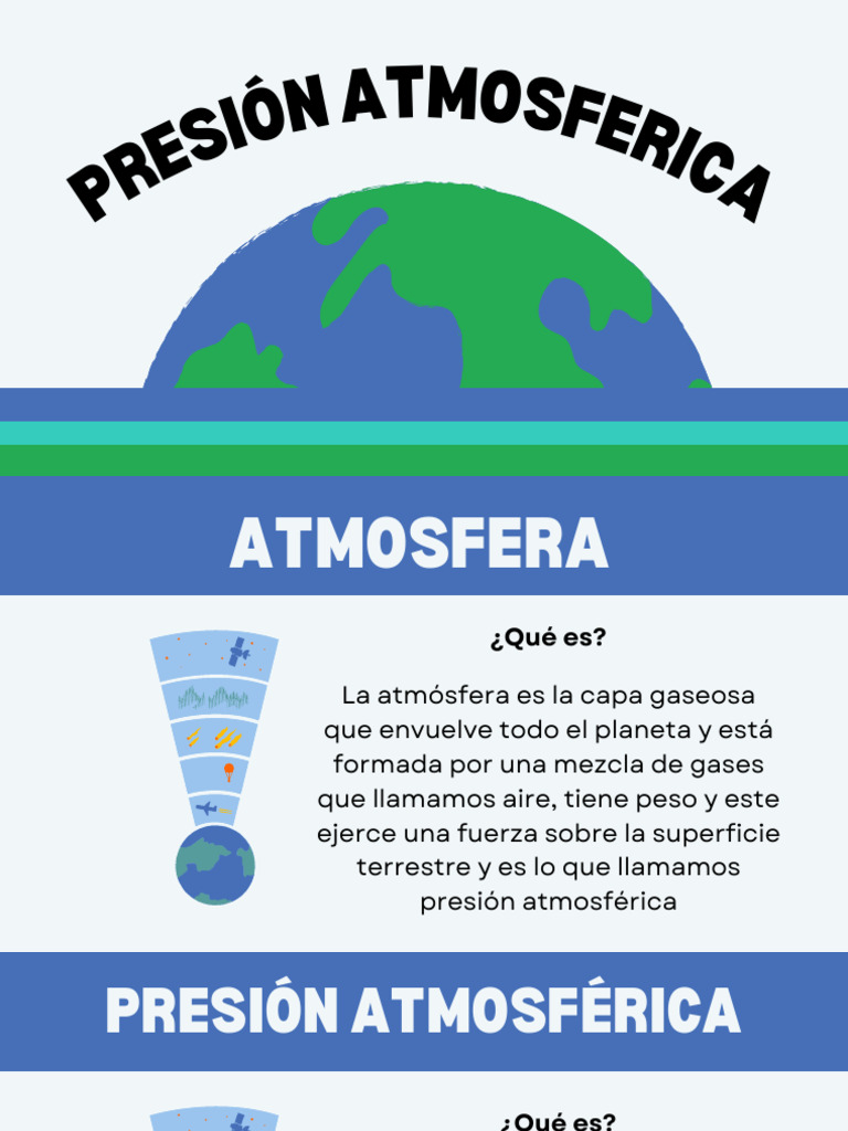 Presión Atmosférica: Definición y Factores | PDF | Presión atmosférica ...