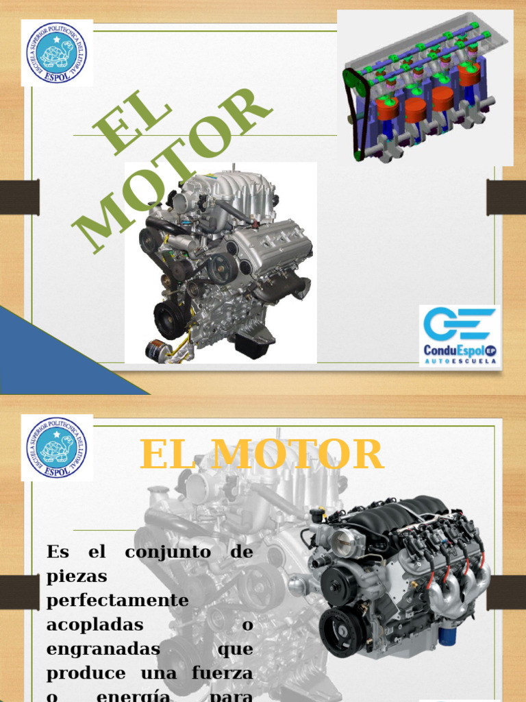 Tipos y Componentes de Motores | PDF | Pistón | Ingeniería mecánica