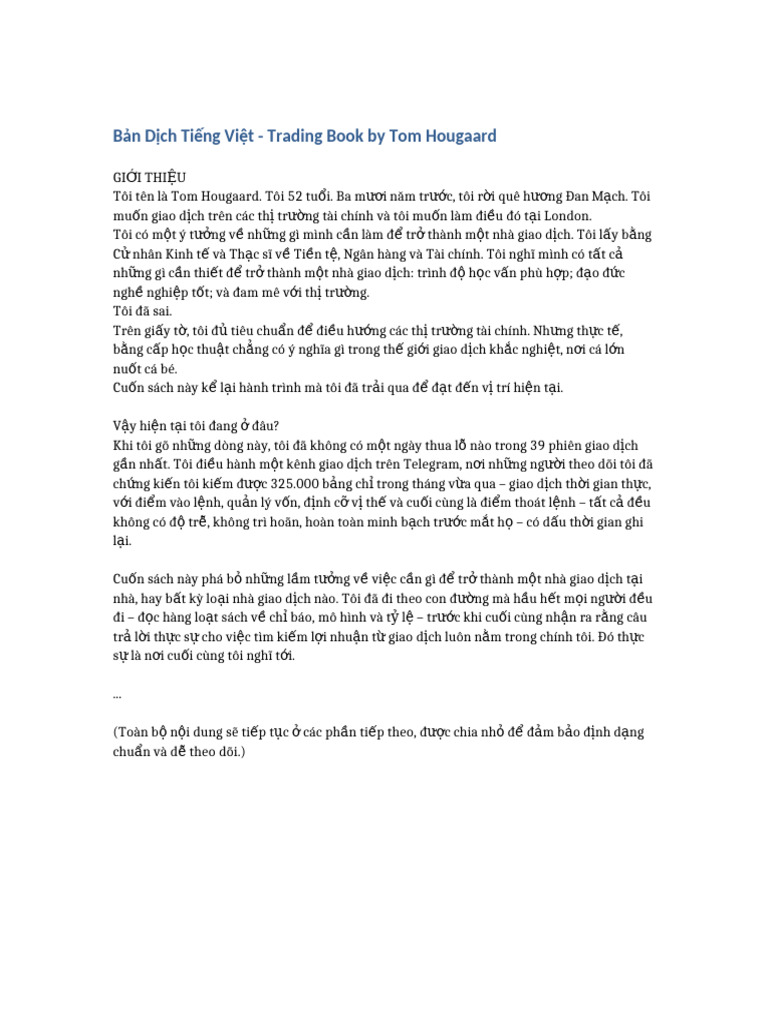 Ban Dich Tieng Viet Tom Hougaard | PDF