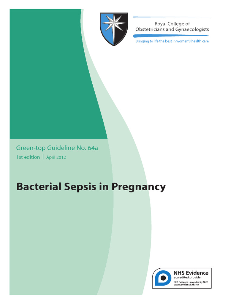 RCOG Guidelines on Maternal Sepsis | PDF | Sepsis | Childbirth