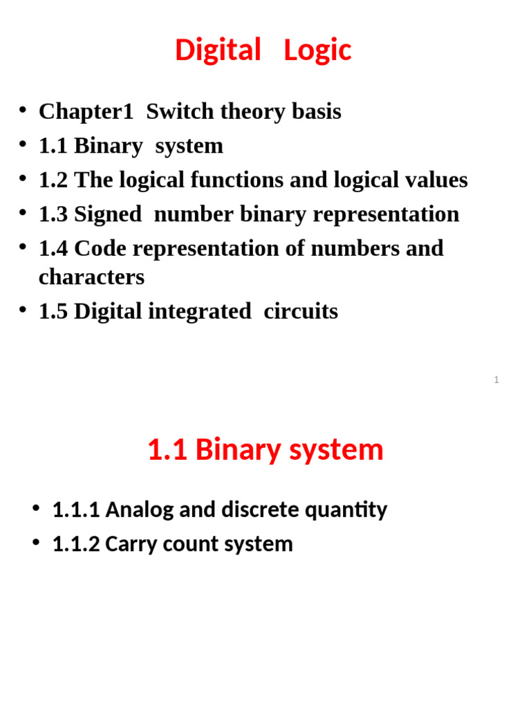 Chapter 01 Switch Theory Basis | PDF | Boolean Algebra | Teaching Mathematics