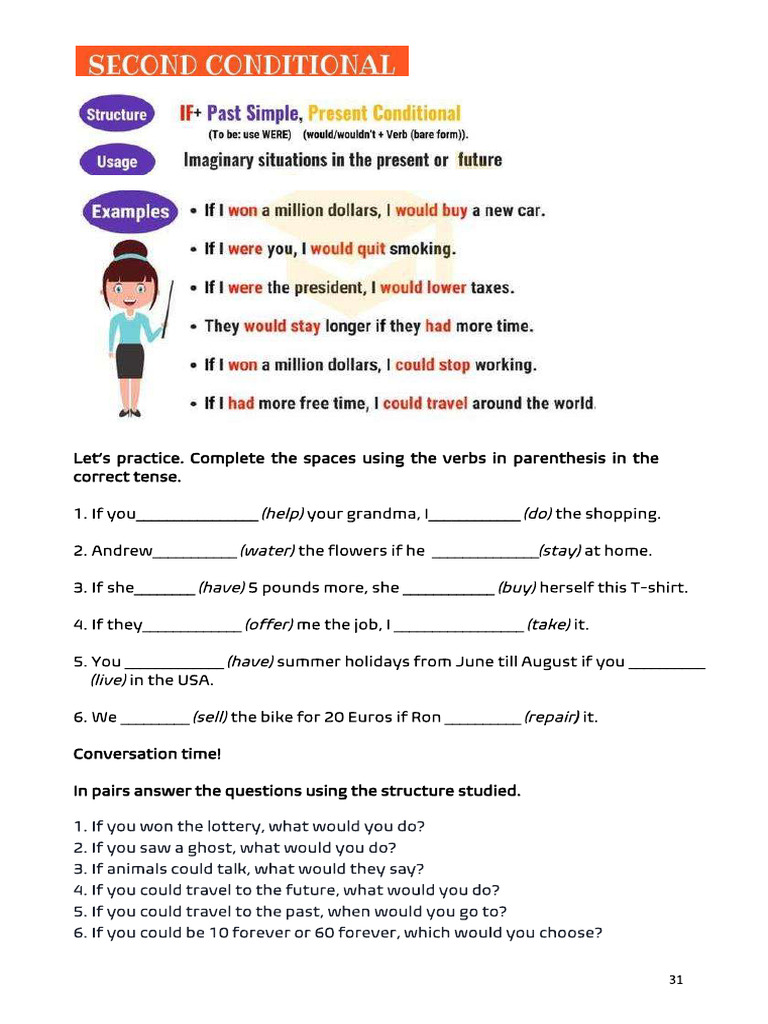 Task 5 Second Conditional | PDF