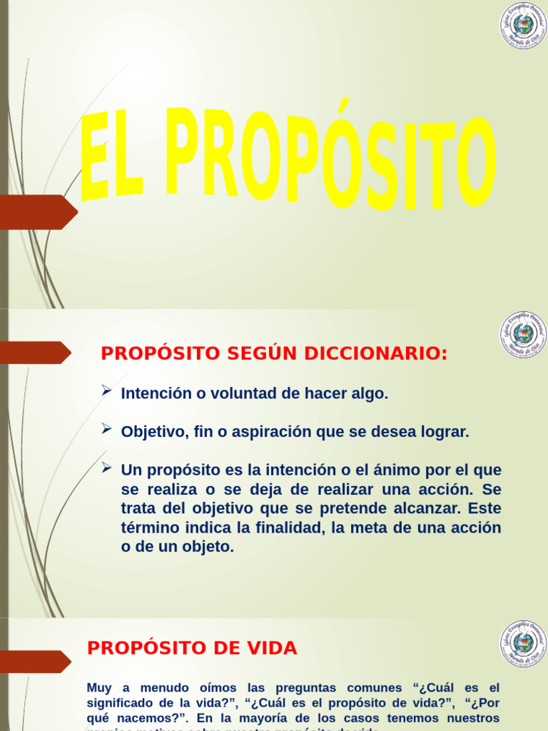 Propósito de Vida Según la Biblia | PDF | Cristo (título) | Dios