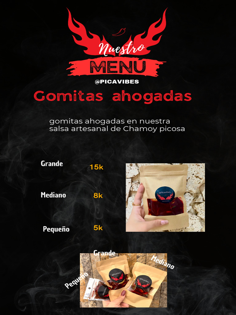 Menú Pica Vibes PDF | PDF