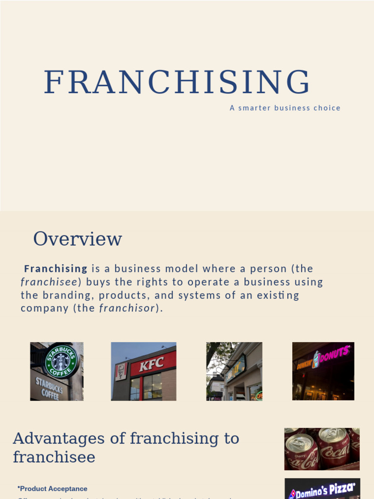 Franchising | PDF