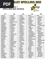 Spelling Bee Words for Ages 13-15 | PDF