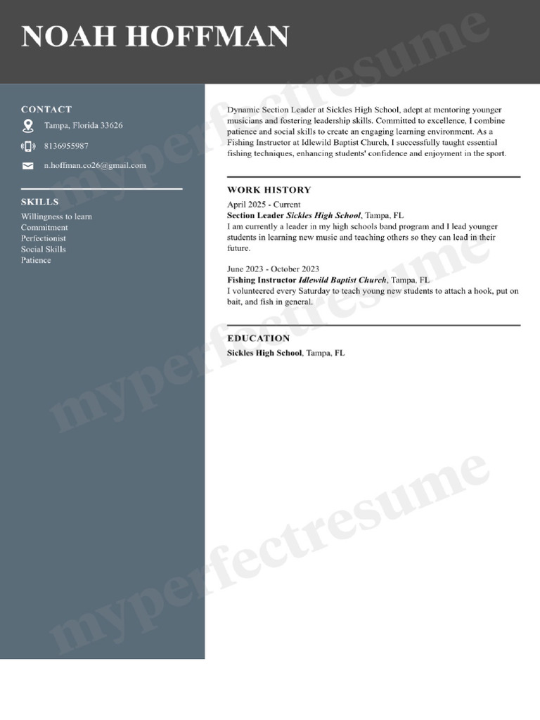 Noah Hoffman Resume | PDF