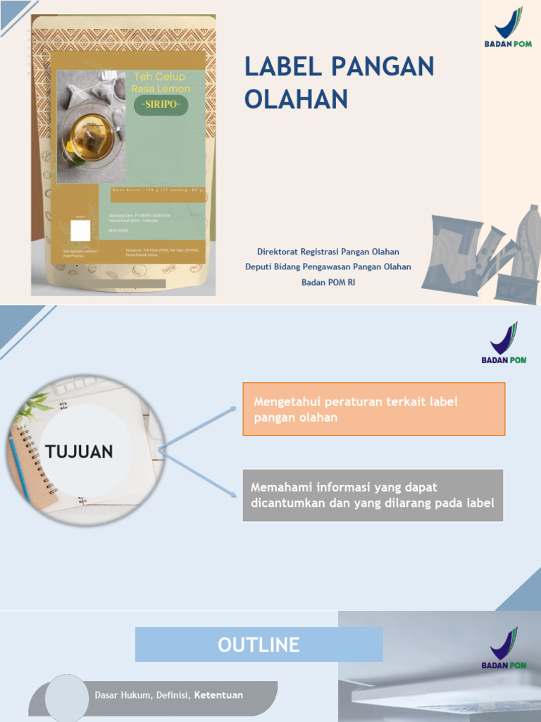 Label - Pangan - Olahan | PDF