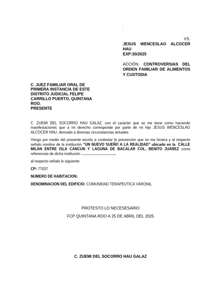 Alimentos Reyna Victoria Ake Pat | PDF