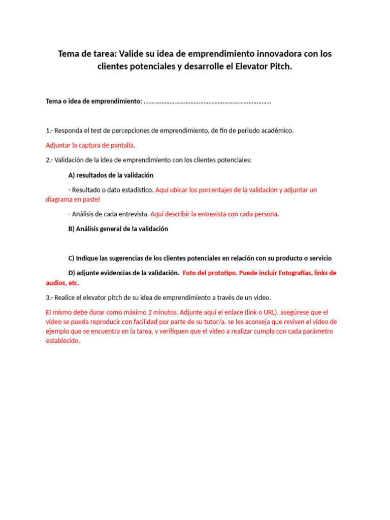Entregable Final Emprendimiento. | PDF