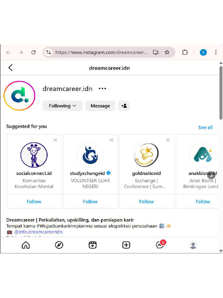 Follow Dreamcaree - Idn | PDF