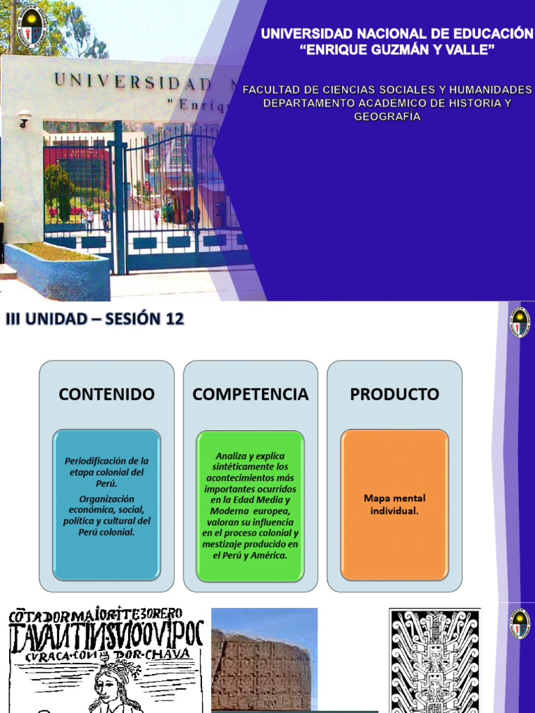 12s - Periodificación de La Etapa Colonial Del Perú Proceso Hisatorico ...
