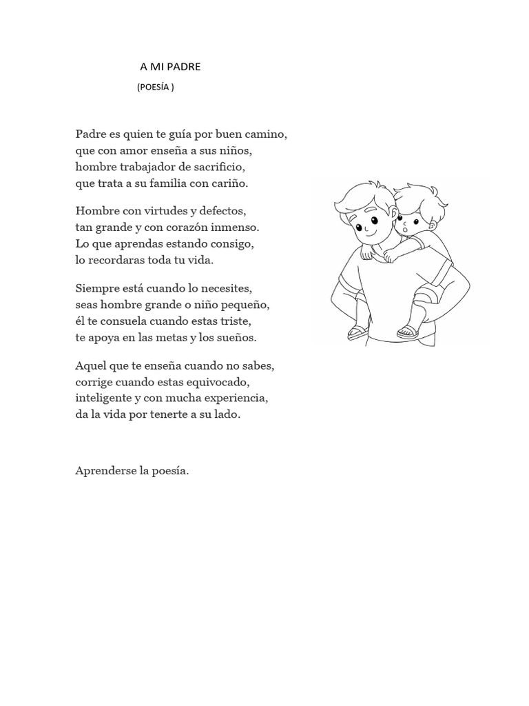Poema sobre el amor paternal | PDF
