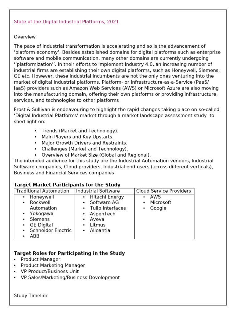 2021 Digital Industrial Platforms Report | PDF | Cloud Computing ...